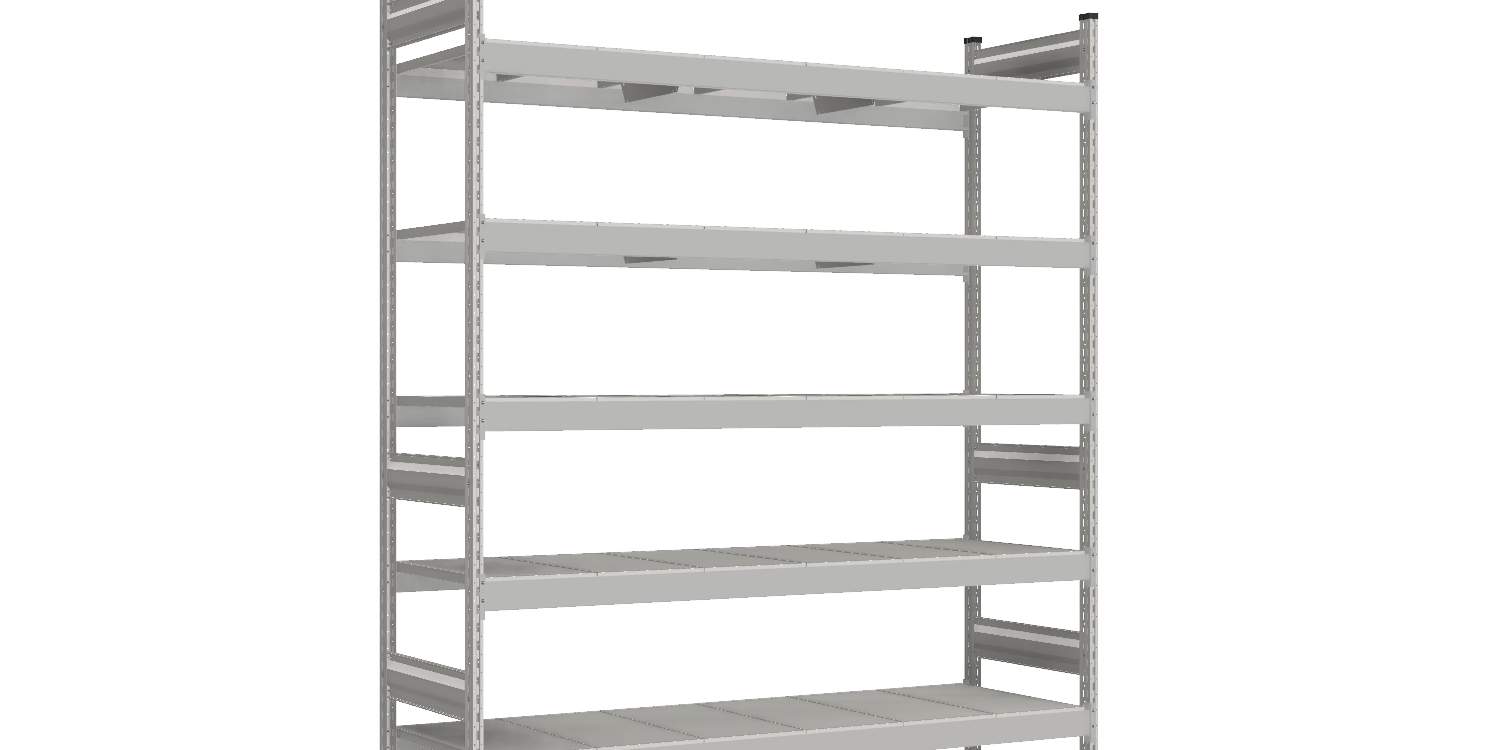 Купить Стеллаж СТ-023 - Цинк - 2500 - 600 - 1800 - RAL 7038 - 6 в Санкт ...